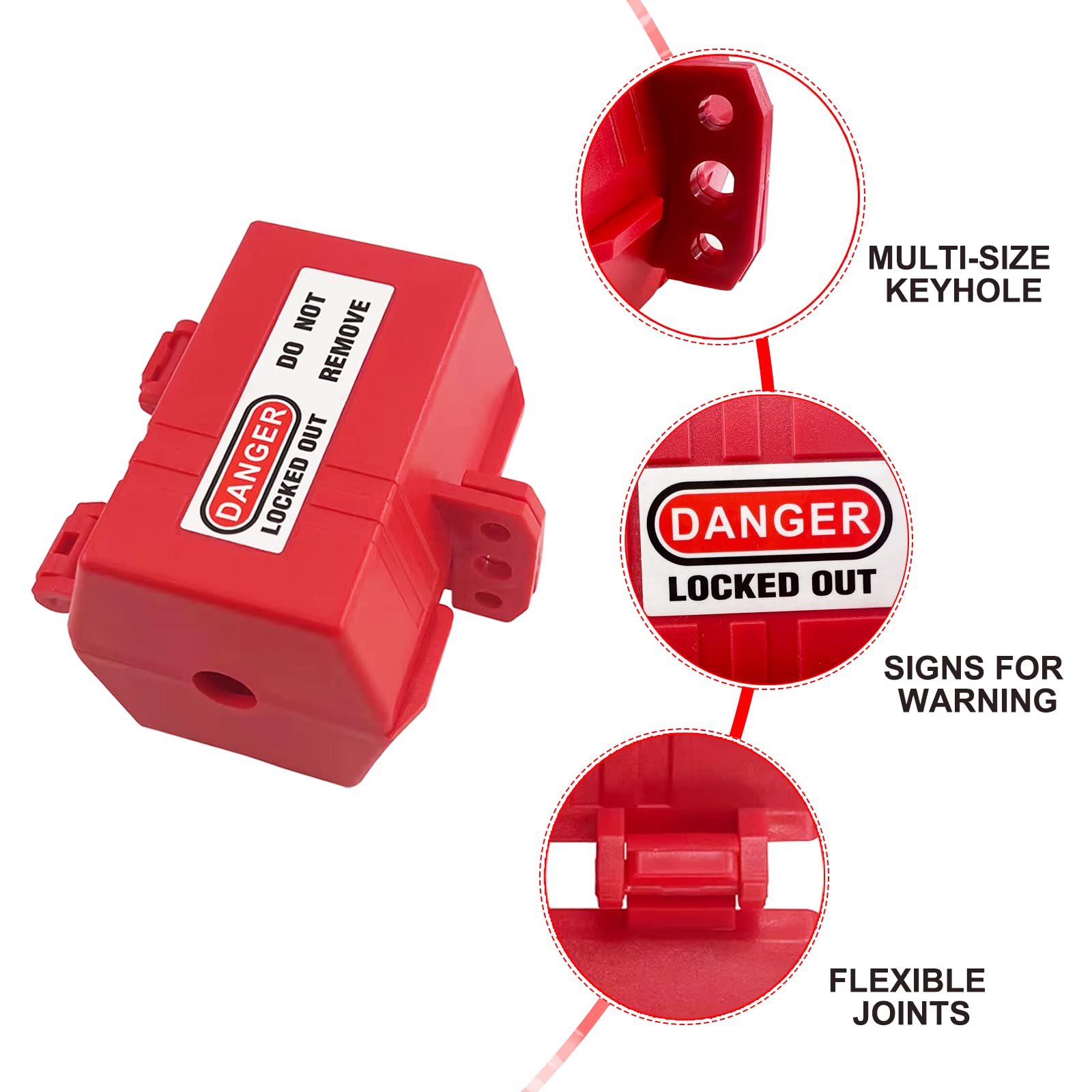 Tradesafe Lockout Device TRADESAFE Plug Lockout Kit - OSHA-Compliant Electrical Cord Locks For ...