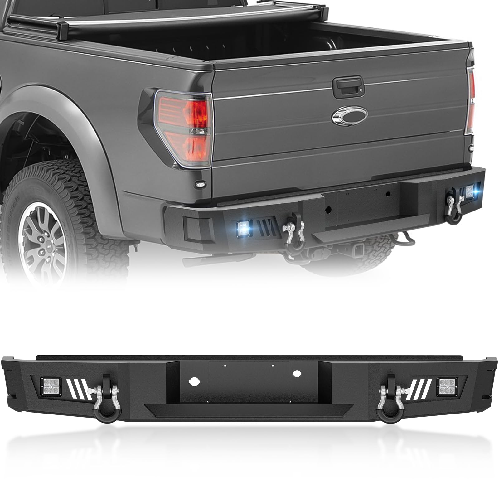 Amazon.com: EYOUHZ for F150 Rear Bumper Compatible with 2006 2007 2008 ...