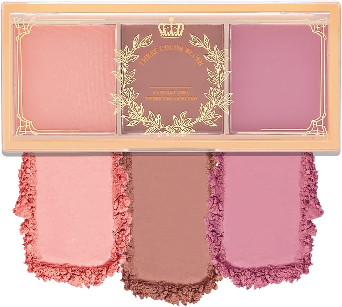 Boobeen 3 Colour Blush Palette, Matte Pink Blusher, Blush Powder for ...