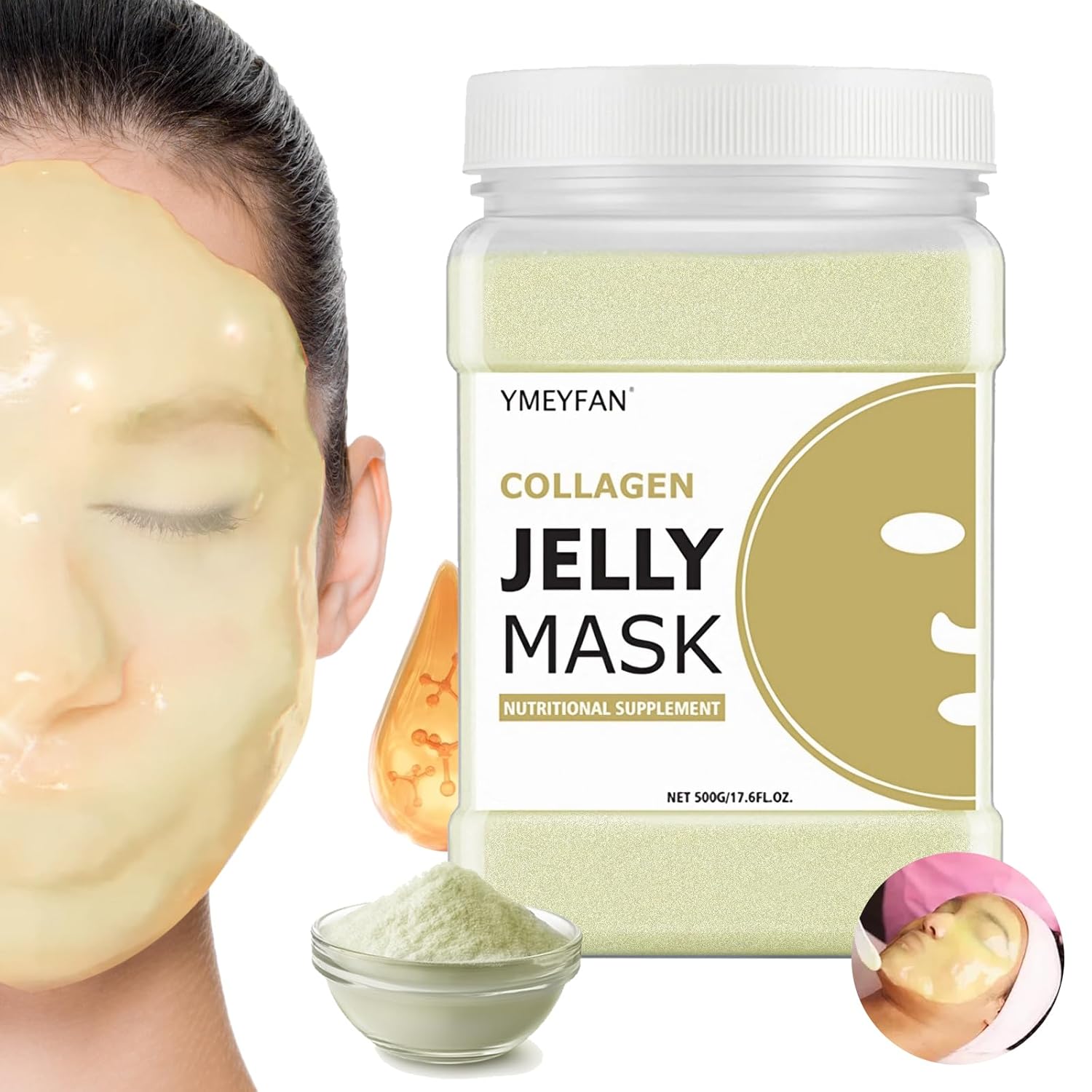 Amazon.com : Jelly Mask Powder for Facials Professional - Collagen Firming & Moisturize Face ...