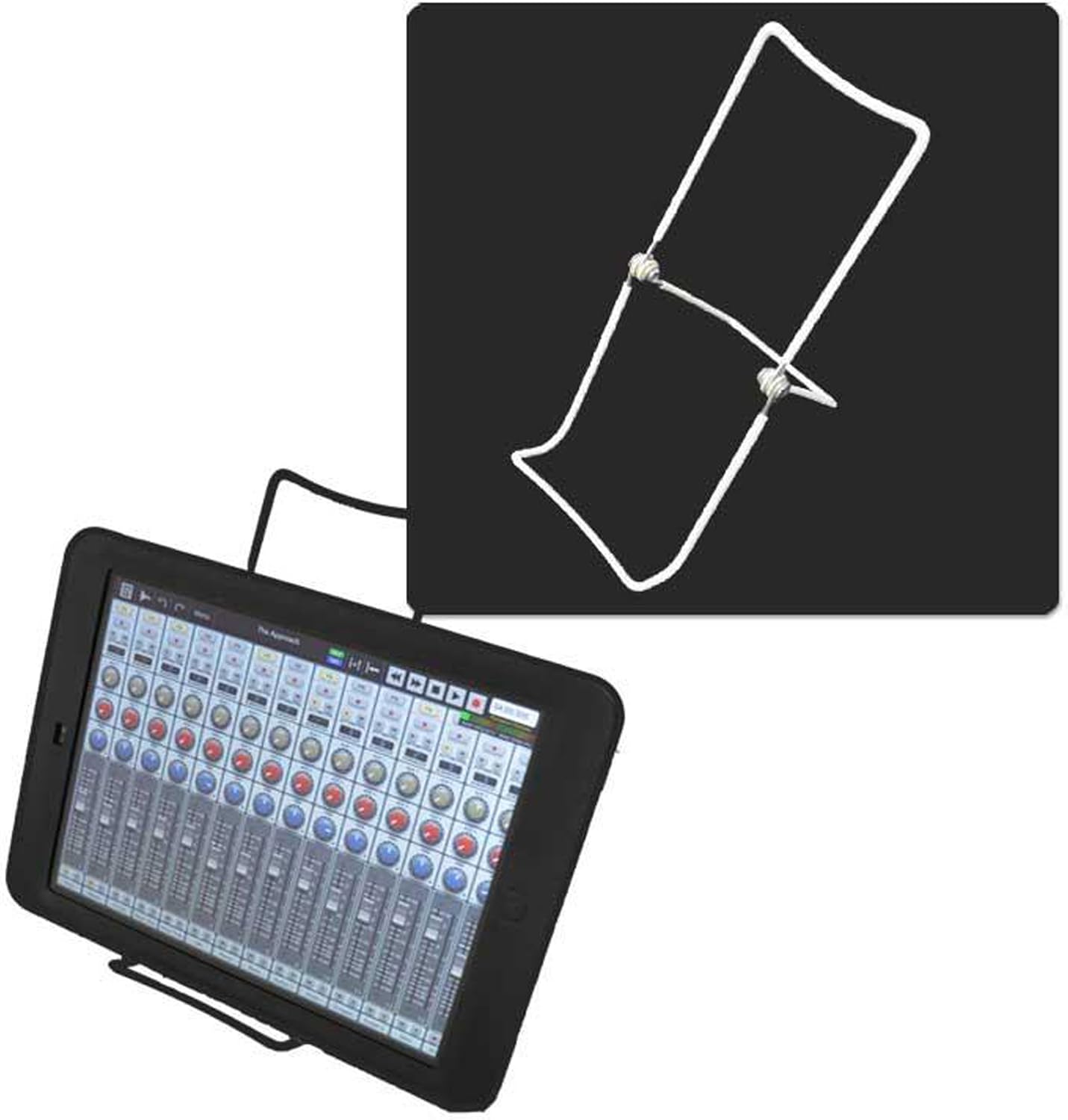 Amazon.com: D'Luca Lalge Folding Tablet Stand, Black : Musical Instruments