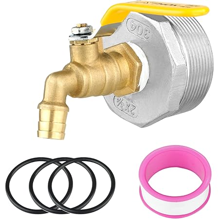 Amazon.com: Rain Barrel Spigot Set for 55 Gallon Drums, Homaisson 2 ...