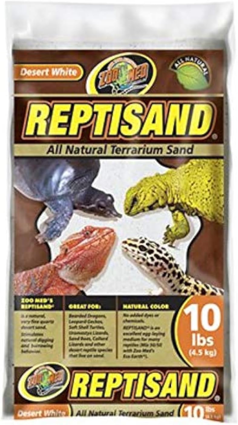 Amazon.com : Zoo Med Repti Sand Desert White All Natural 10 lbs - 2 ...