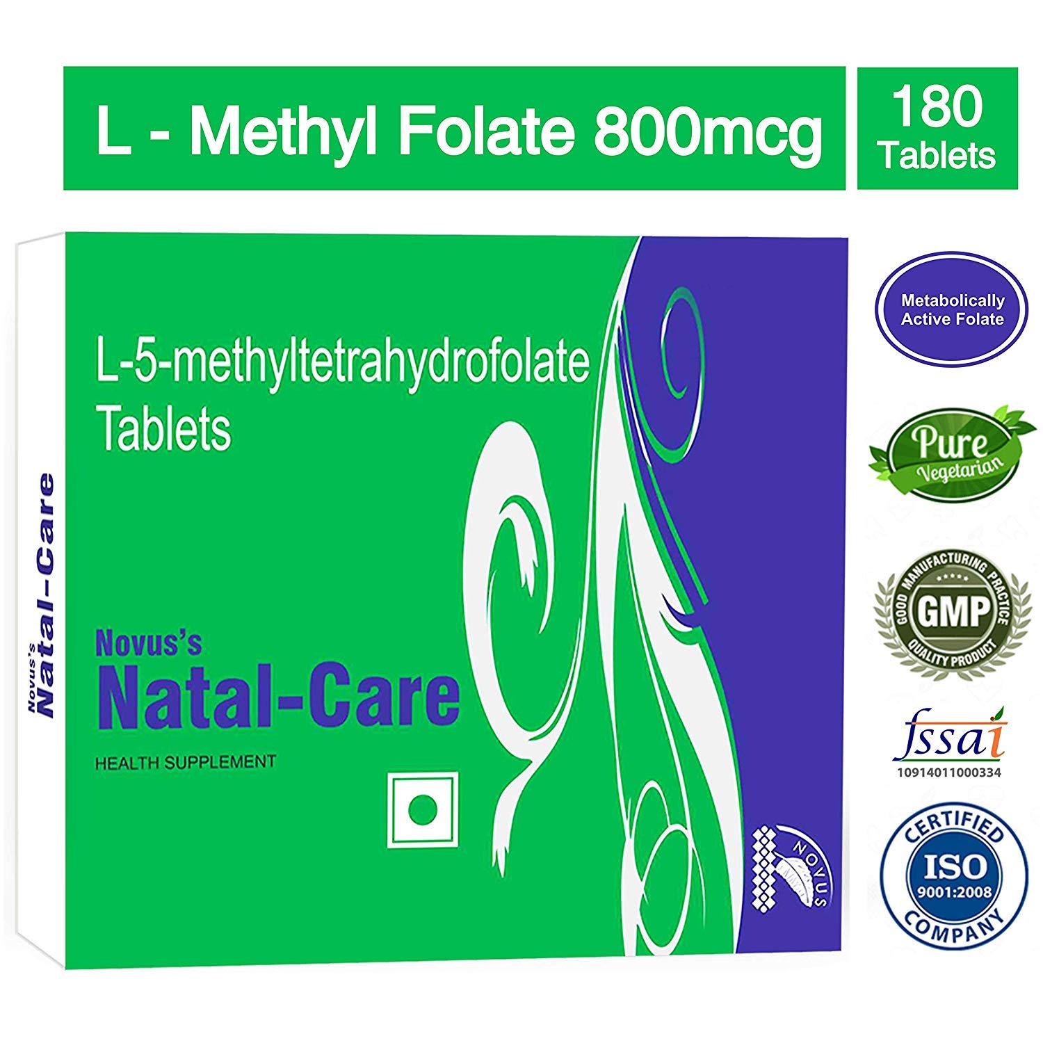 Buy Carbamide Forte Methyl Folate 800mcg (L-5-MTHF) Active Form of ...