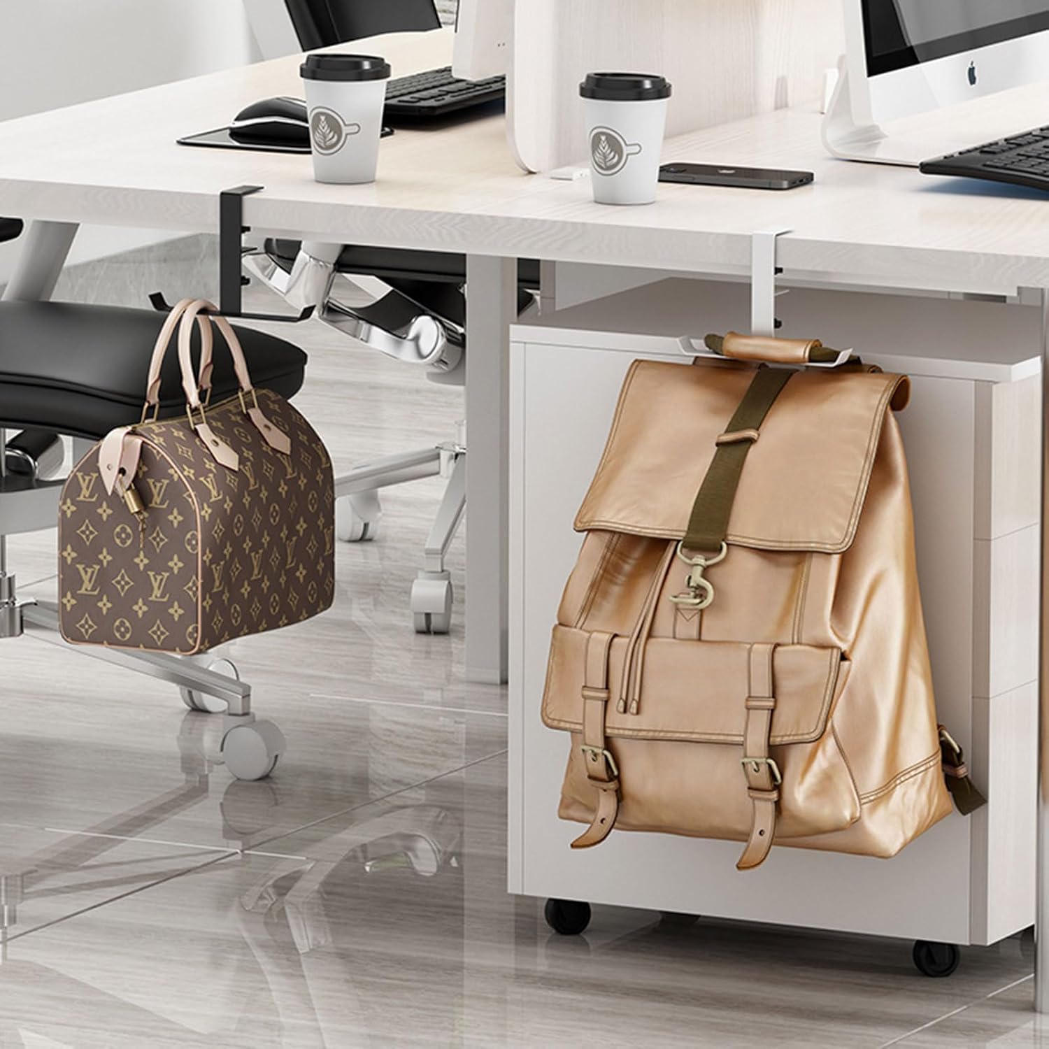 Purse Hooks For Table Fashionhome Round Foldable Hand Folding Bag ...