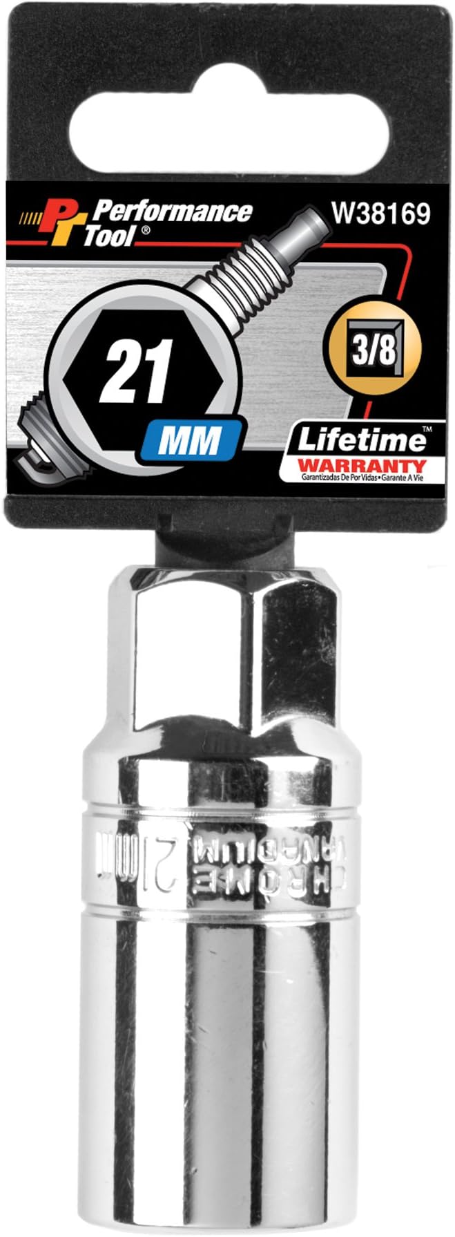 Amazon.com: Powerbuilt 3/8-Inch Drive Metric Spark Plug Socket 21mm ...