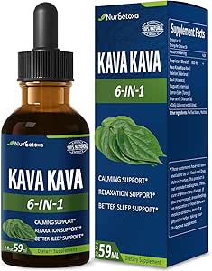 Amazon.com: Nurbetoxa All Herbal Liquid Drops, Kava Extract for Calming Support, Relaxation ...