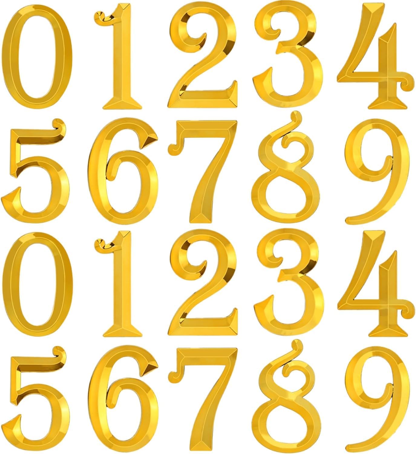 Amazon.com: Jiepuxiter 2 Sets House Mailbox Numbers for outside 0-9, 2. ...