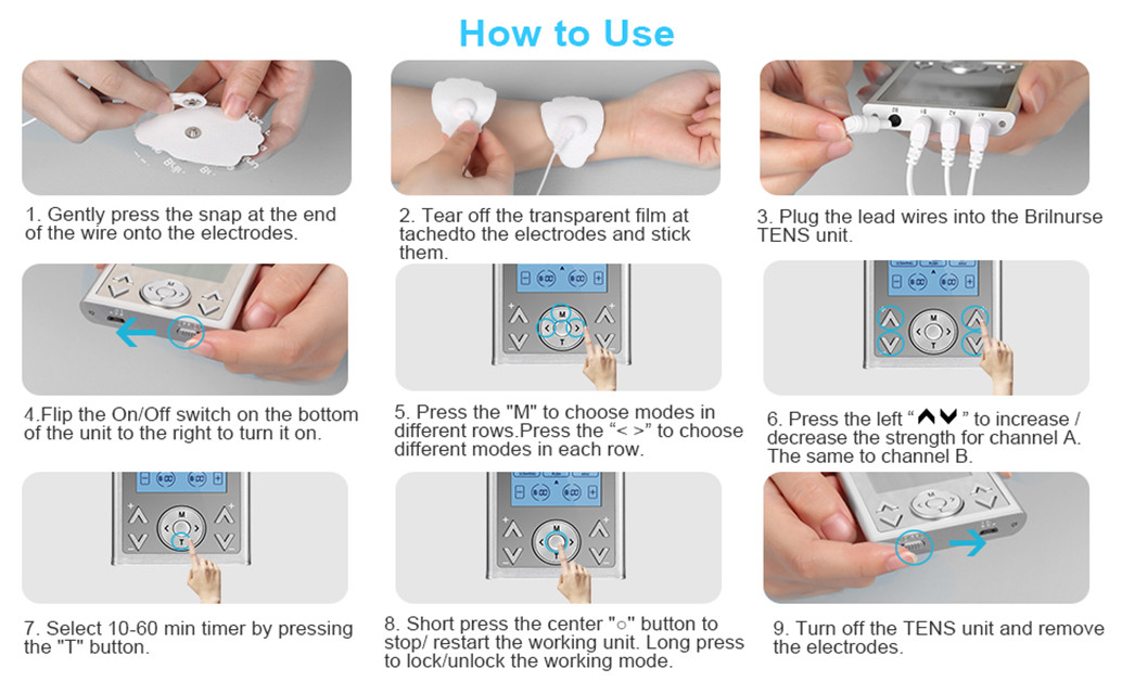 Watch Brilnurse 4-channel TENS Unit Operation Video on Amazon Live