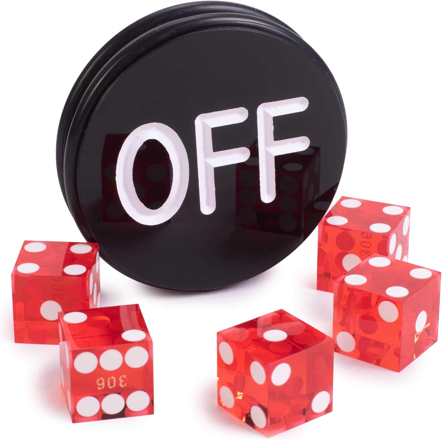 Amazon.com: Instant Craps Game Set – 5 Grade AAA, 19mm Red Precision ...