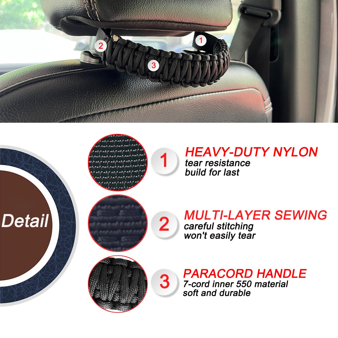 Snapklik.com : SWLOR Headrest Grab Handles