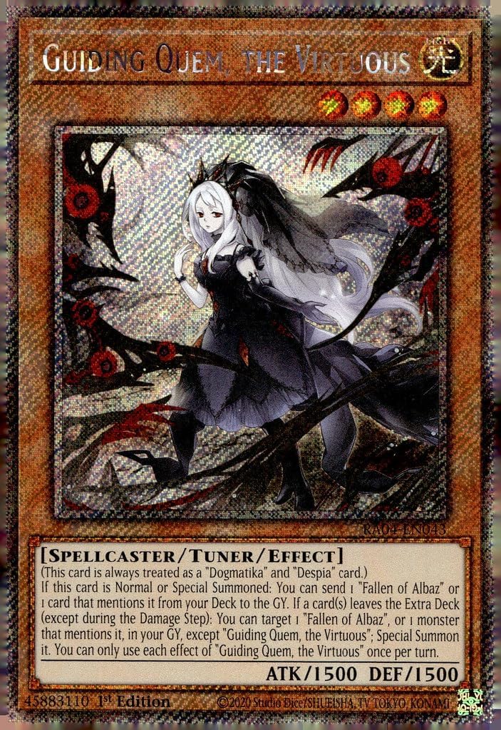 Amazon.com: Guiding Quem, The Virtuous (Platinum Secret Rare) - RA04 ...