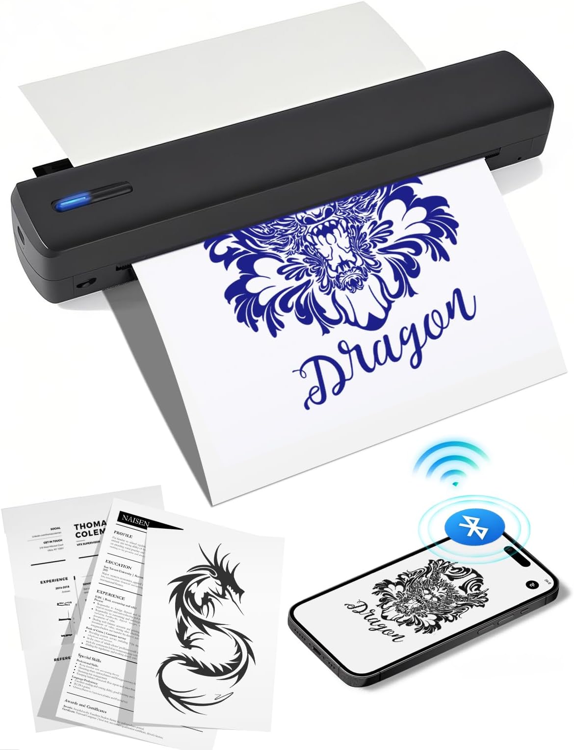 Amazon.com: AOVEK 2-in-1 Tattoo Stencil Transfer Printer - Portable ...