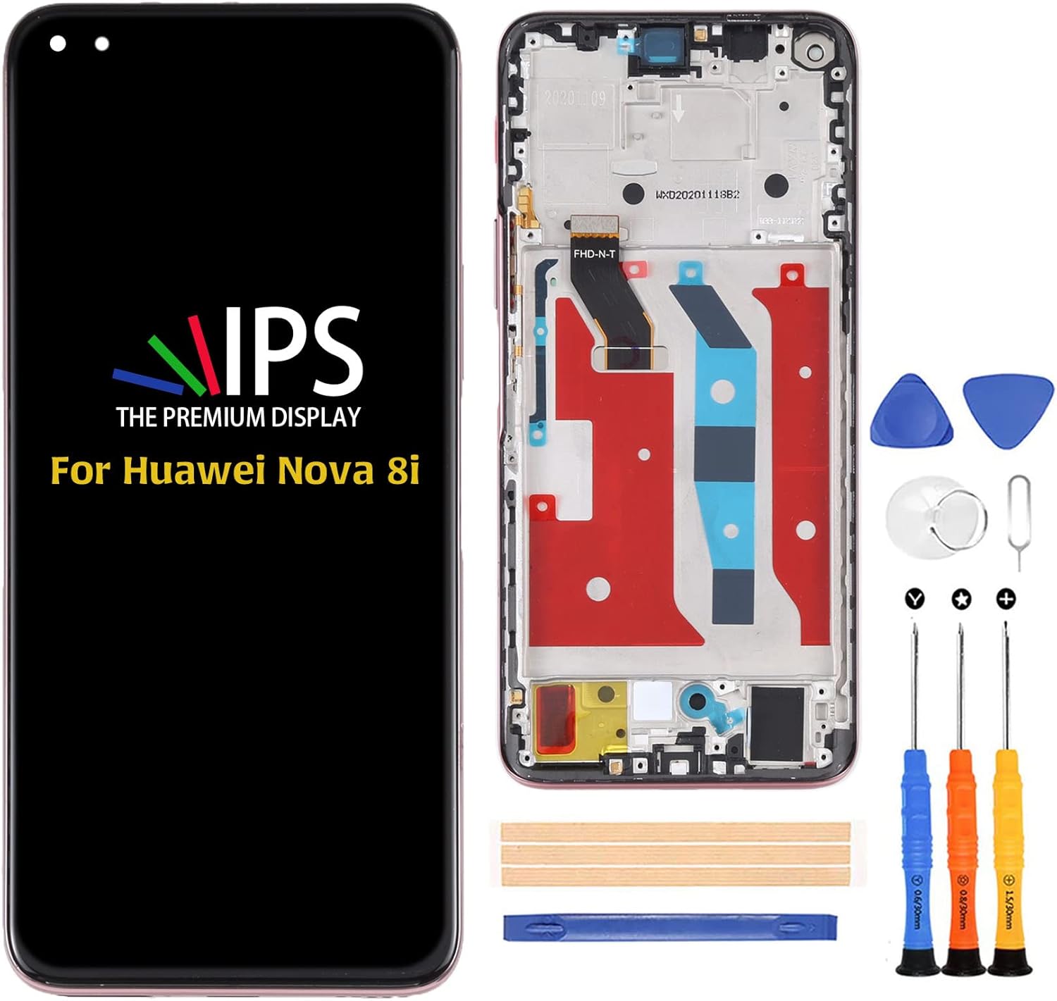 Amazon.com: A-MIND for Huawei Nova 8i Screen Replacement NEN-L22 NEN ...