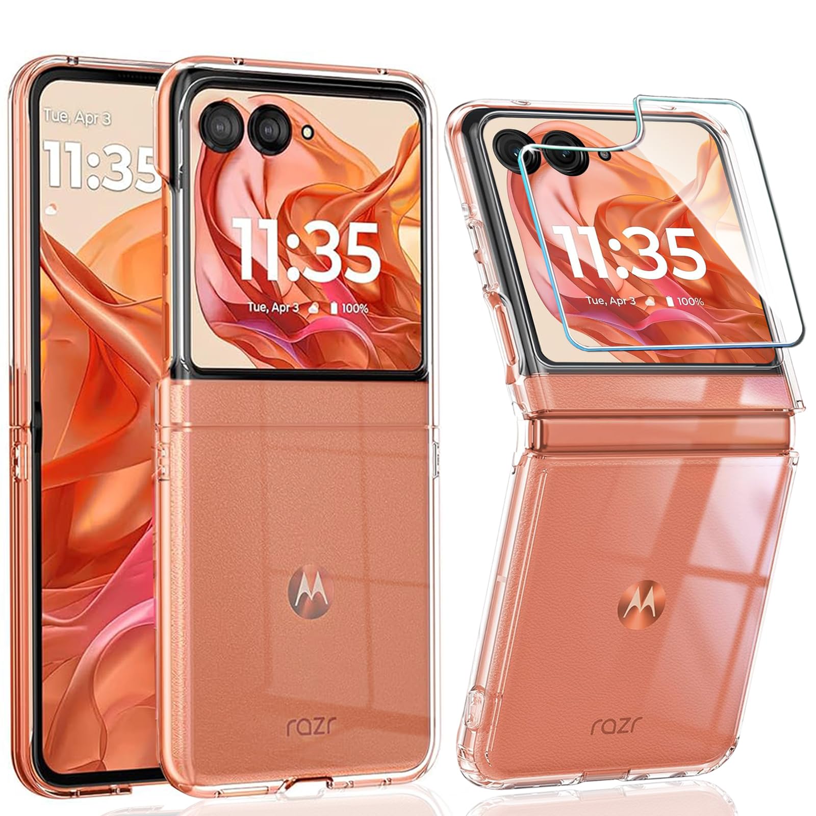 Amazon.com: QiiStar for Motorola Razr 2024 Case,Moto Razr 2024 Cover ...