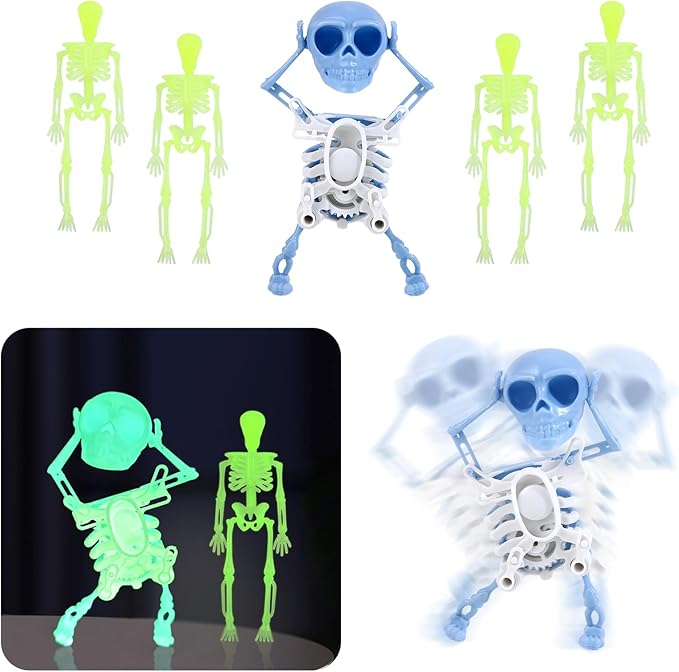 Amazon.com: Ximeilai Dancing Skeletons &4 PCS Halloween Decorated ...