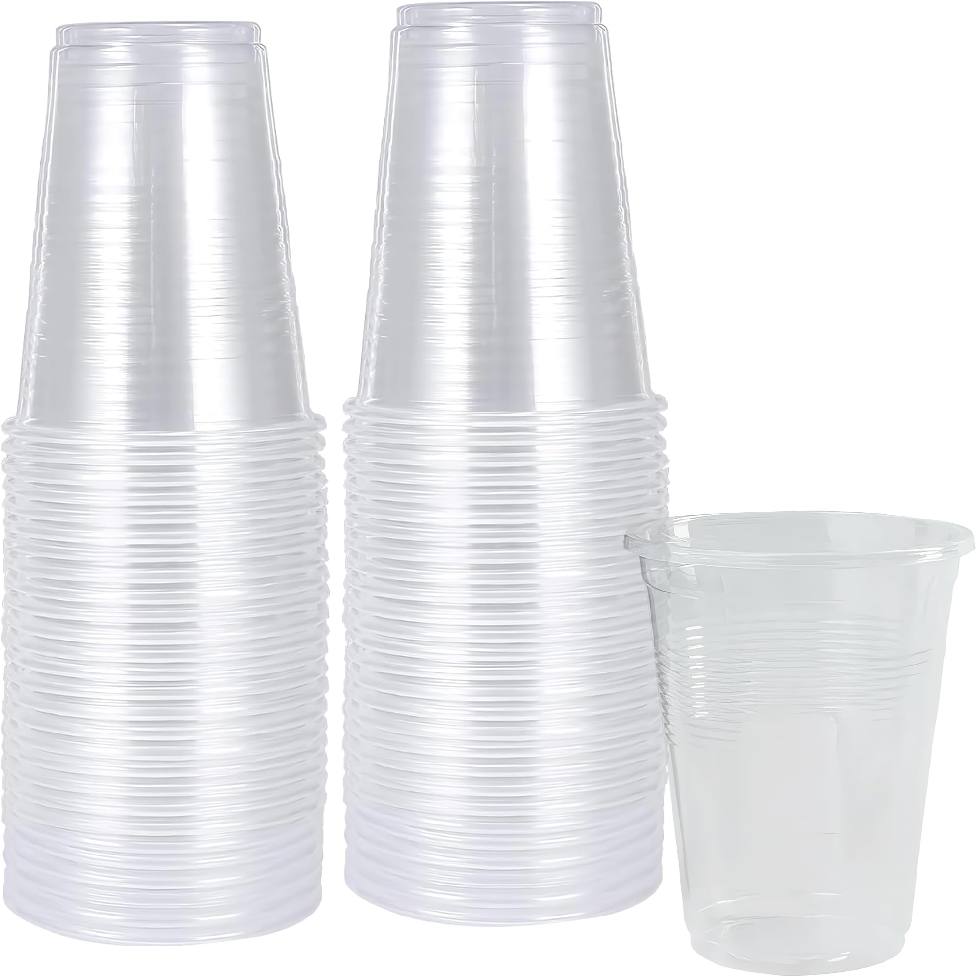 Amazon.com: Fun Express 12 oz. Clear Frosted Plastic Cups - 50 Pieces ...