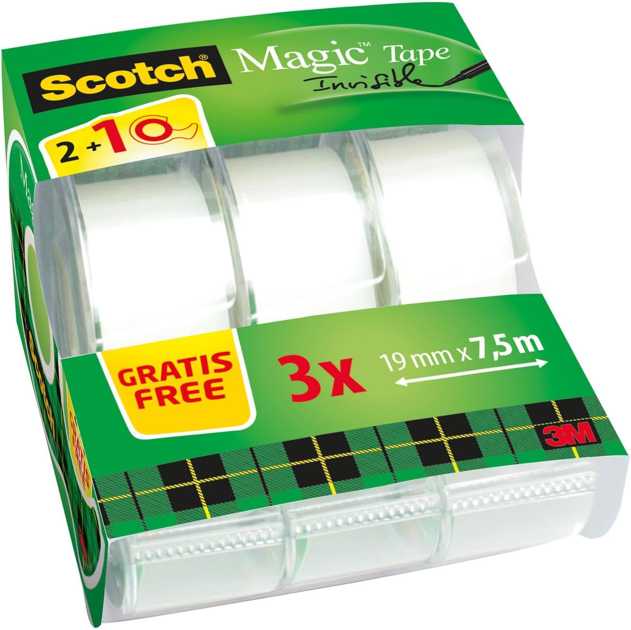 Scotch Removable Magic Tape 1 Roll 19 mm x 32.9 m - Repositionable Tape ...