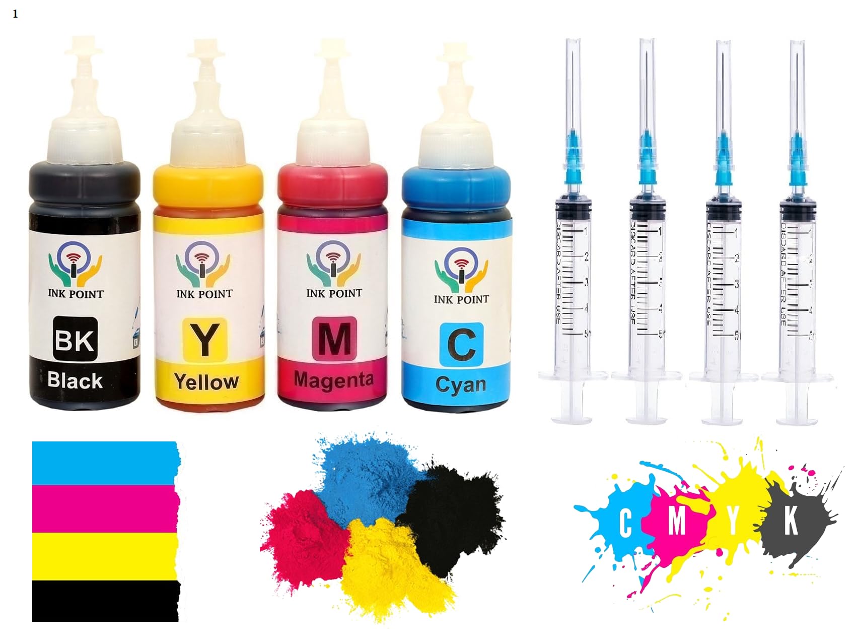 Refill Ink for HP DeskJet 1212 Single Function Inkjet Colour Printer ...