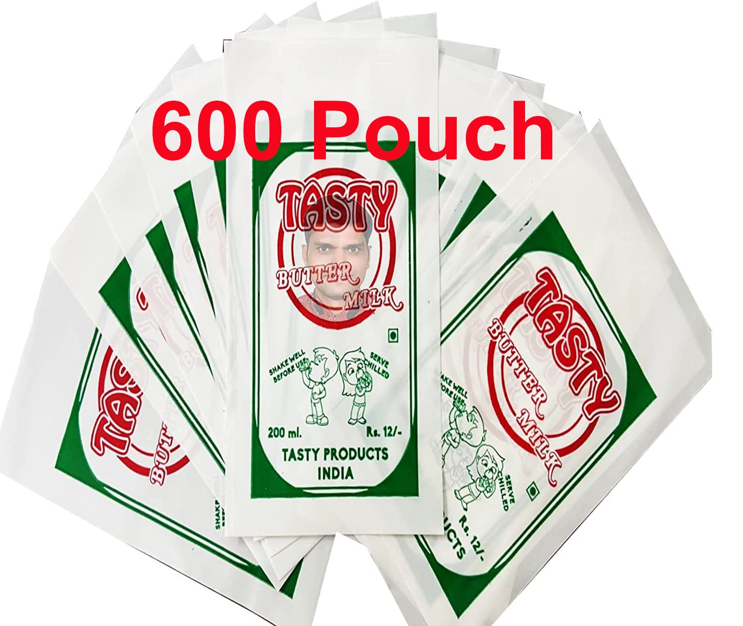 Butter Milk Pouch 600 Pouches/Chach Pouch/Mattha Packing Pouch/Packing ...