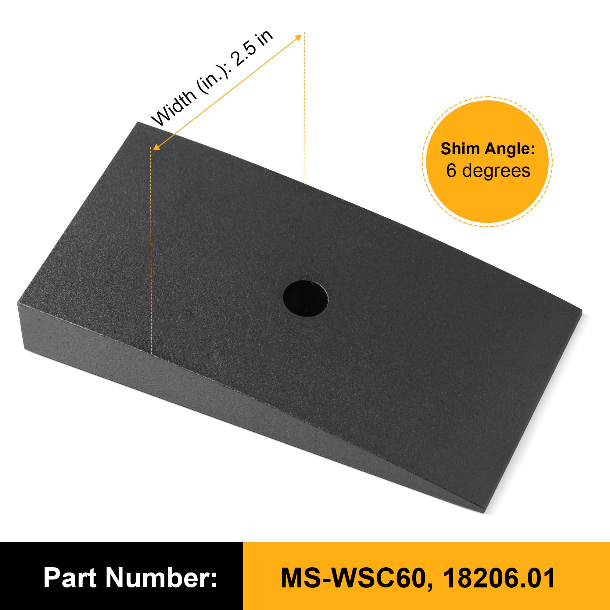 Snapklik.com : Rear Suspension Leaf Spring Shim Kit Rear 6 Degree, 2.5 ...