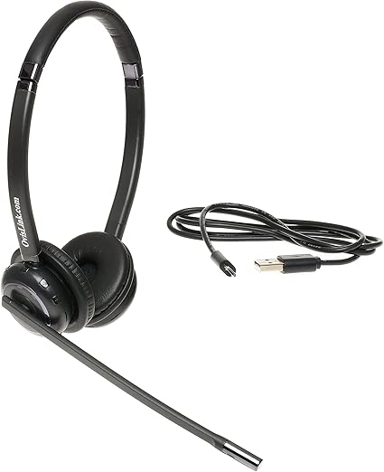 Amazon.com: OvisLink Wireless Dual Ear Headset Compatible with Yealink ...