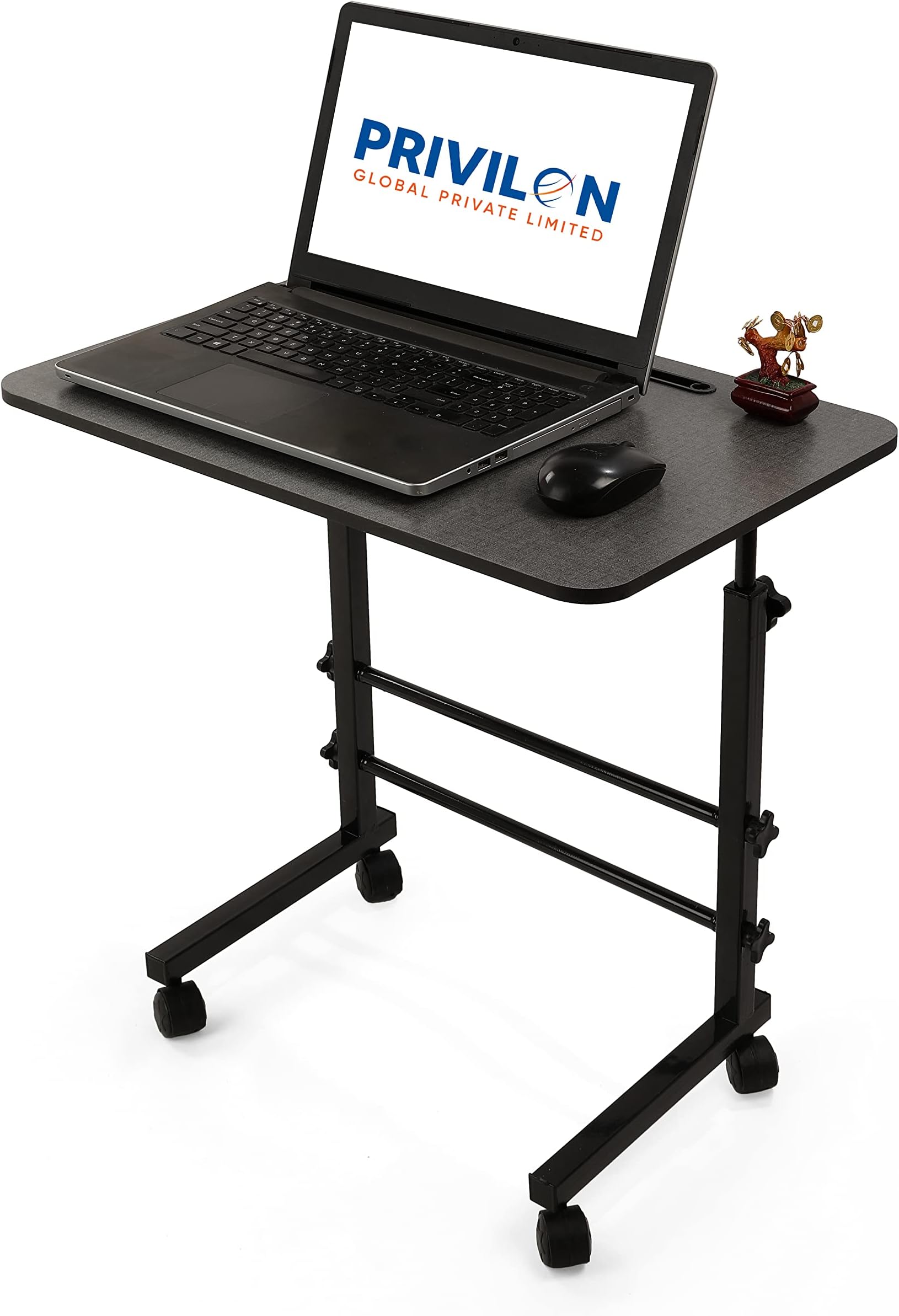 Portronics My Buddy D Wood Multipurpose Movable & Adjustable Table for ...