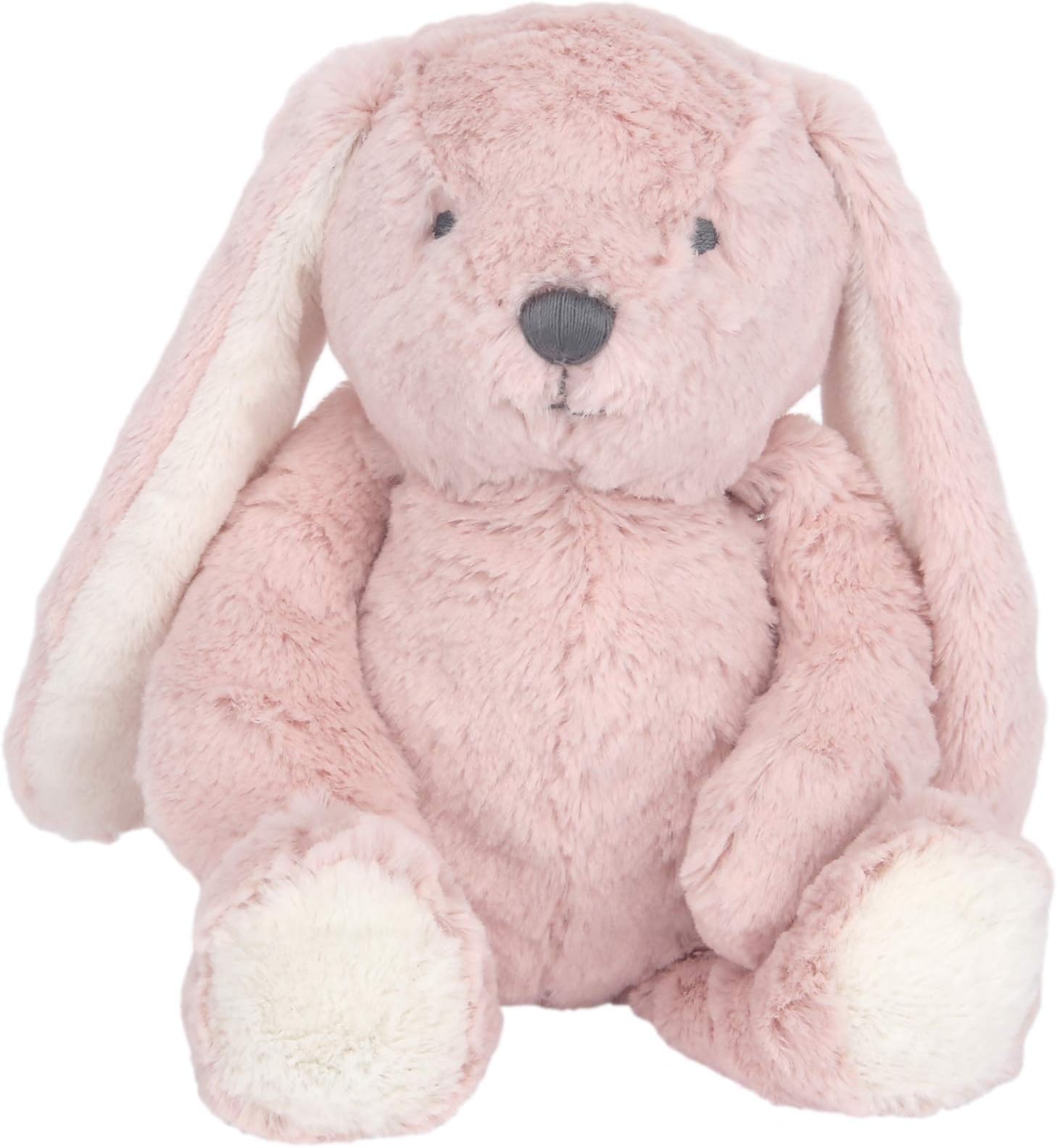 Amazon.com: Lambs & Ivy Botanical Baby Plush Pink Bunny Stuffed Animal ...