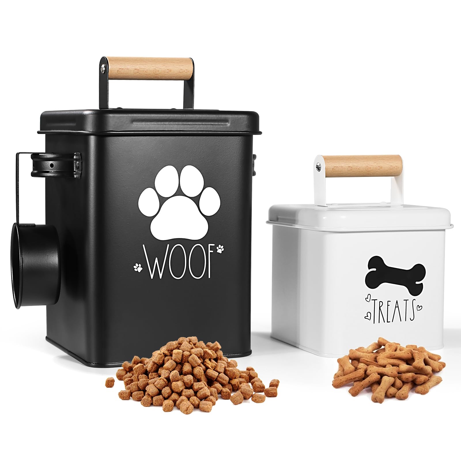 Amazon.com: RYTOXILO Dog Food Storage Container, Dog Food Container Set ...