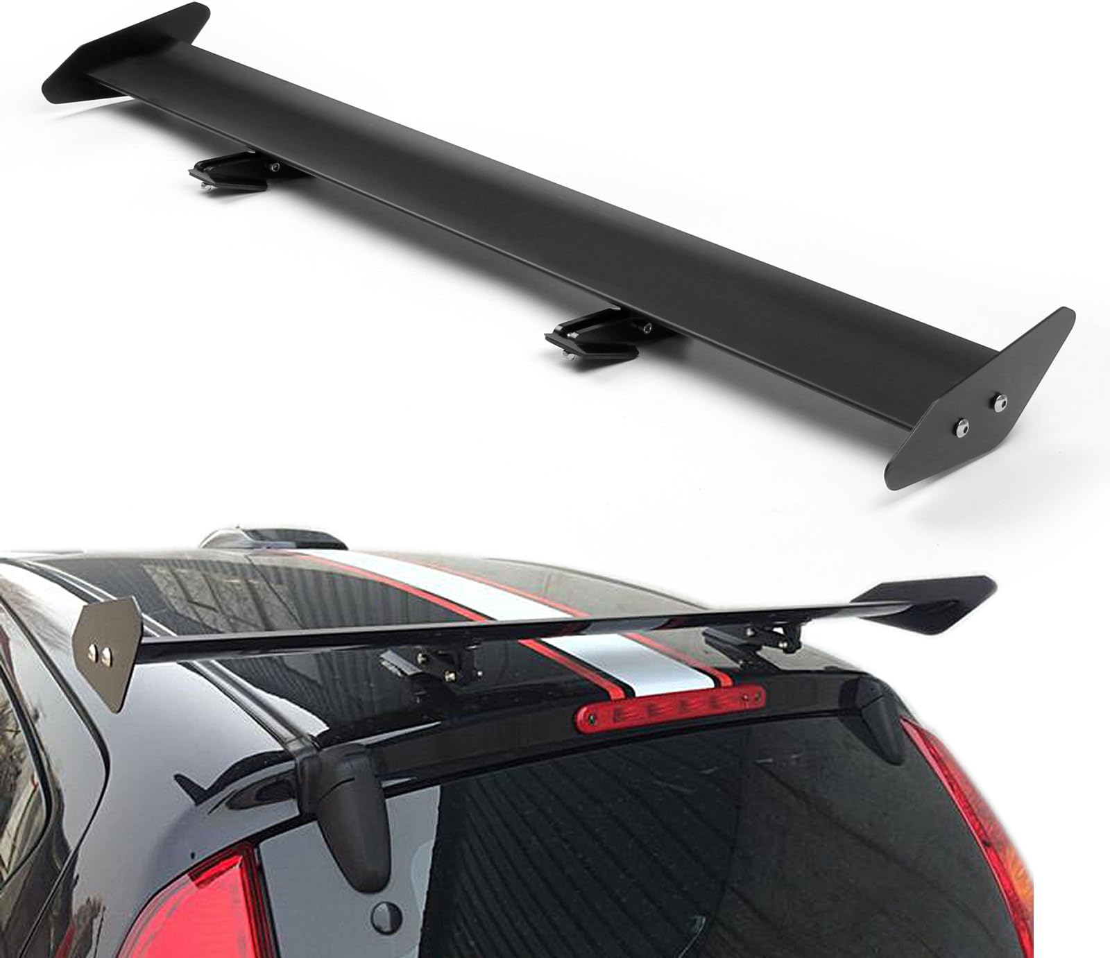 Amazon.com: Areyourshop 43.3 Inch Universal Adjustable GT Wing Spoiler ...