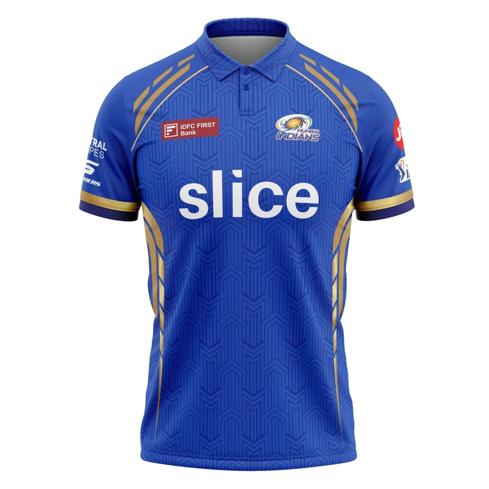 Mumbai Indians 2024 Ipl Cricket Fan Jersey 100 Dryfit Polyester ...