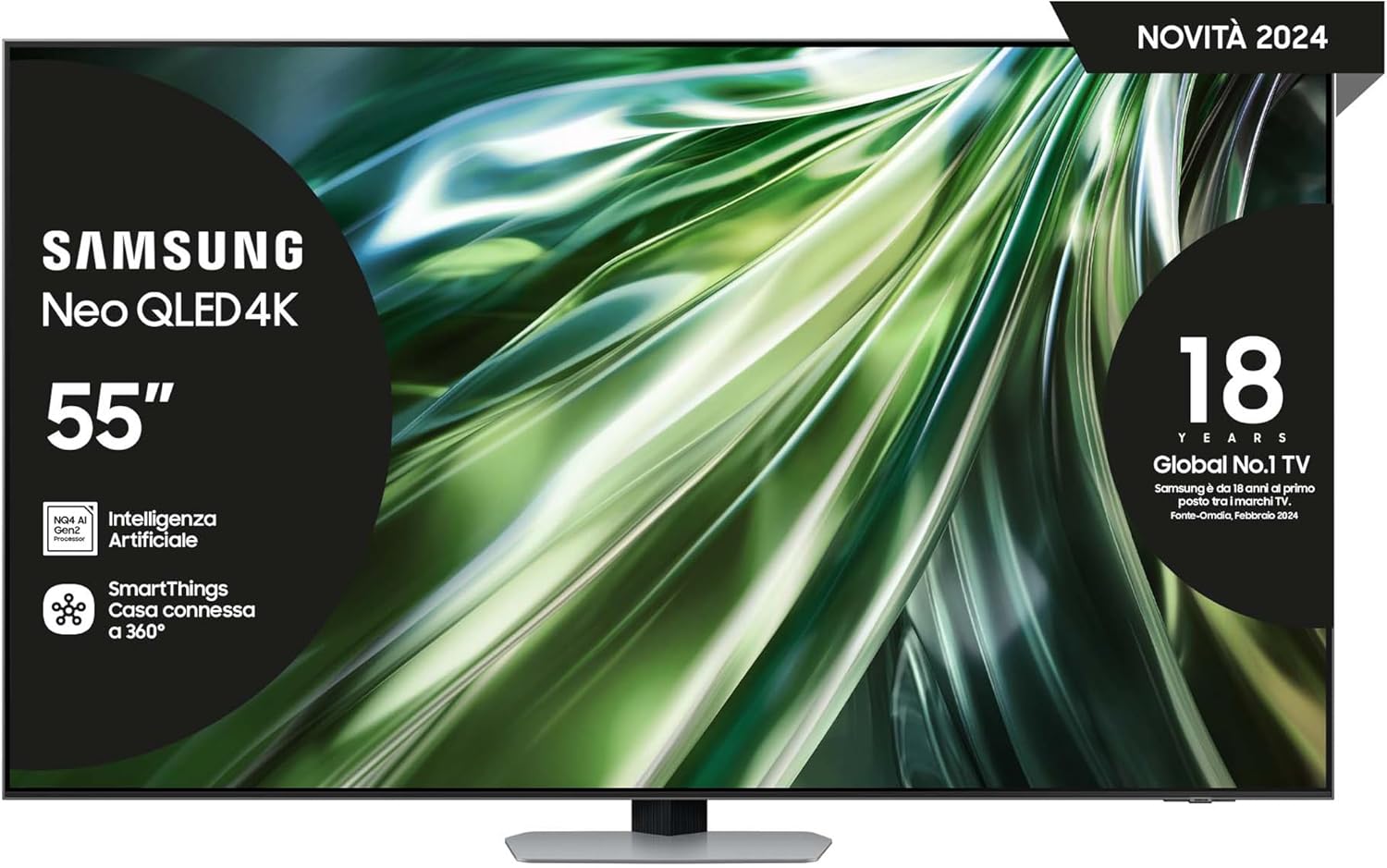 Samsung TV 55″ QE55QN94DATXZT NEO QLED 4K, Quantum Matrix, Upscaling AI ...