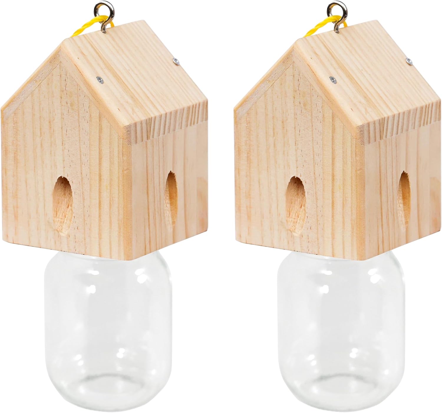 Amazon.com : 2 PCS Wood Carpenter Bee Trap for Outside - Best Bee Trap ...