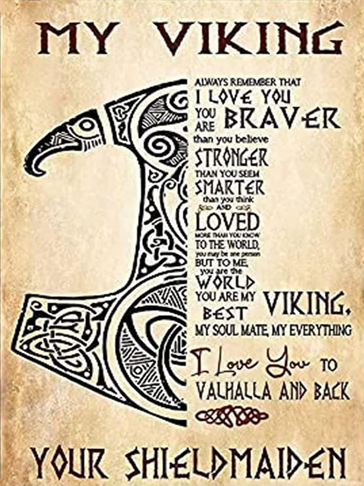 Amazon.com: UPABLUNSO My Viking Diamond Painting Kits for Adults, Round ...