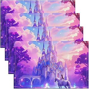 Amazon.com: Luxury Princess Castle Place Mats for Kids Adults,Romantic ...