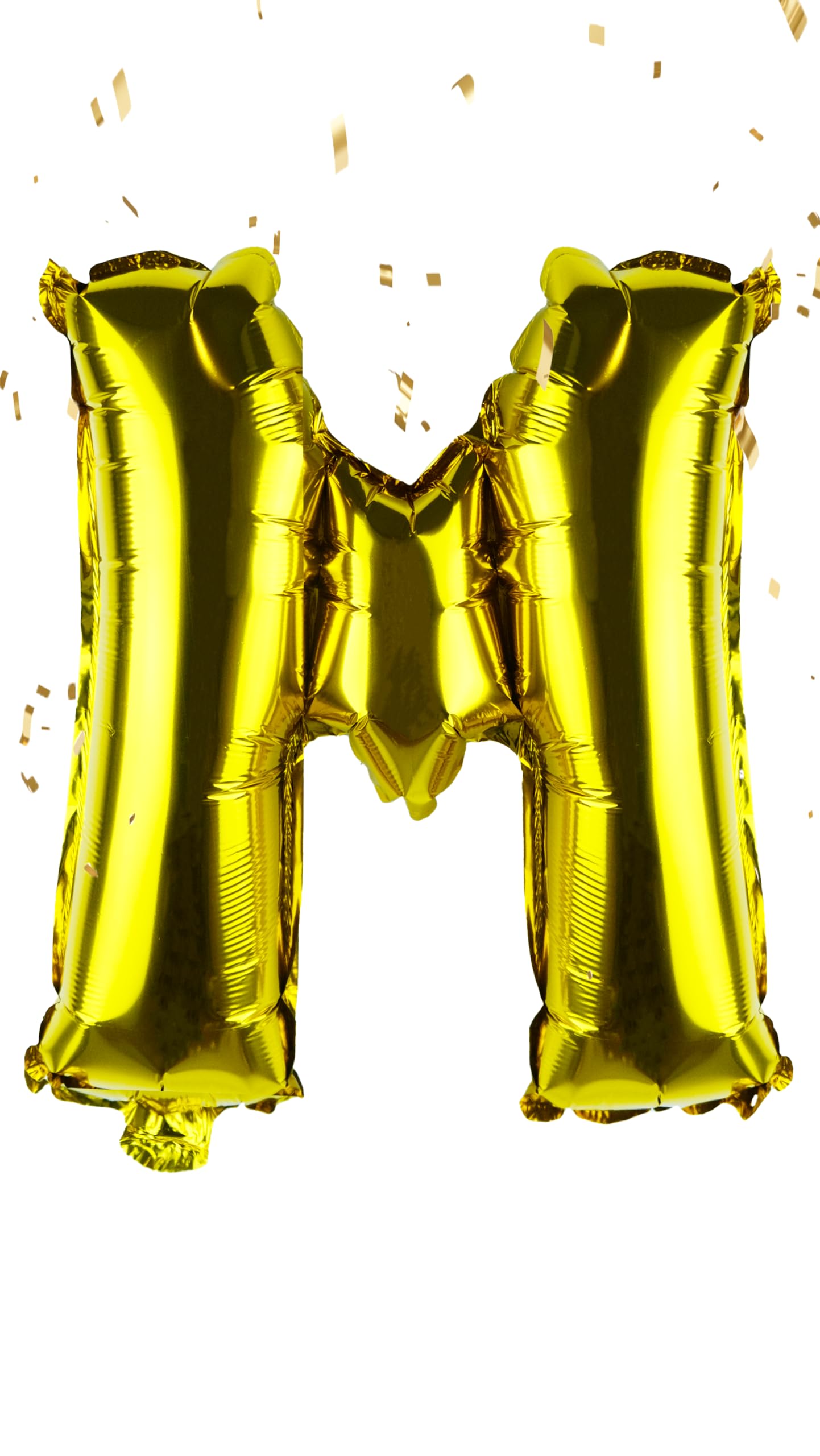 Amazon.com: Gold Letter “M” Balloons 16 Inch, Mylar Foil Letter ...