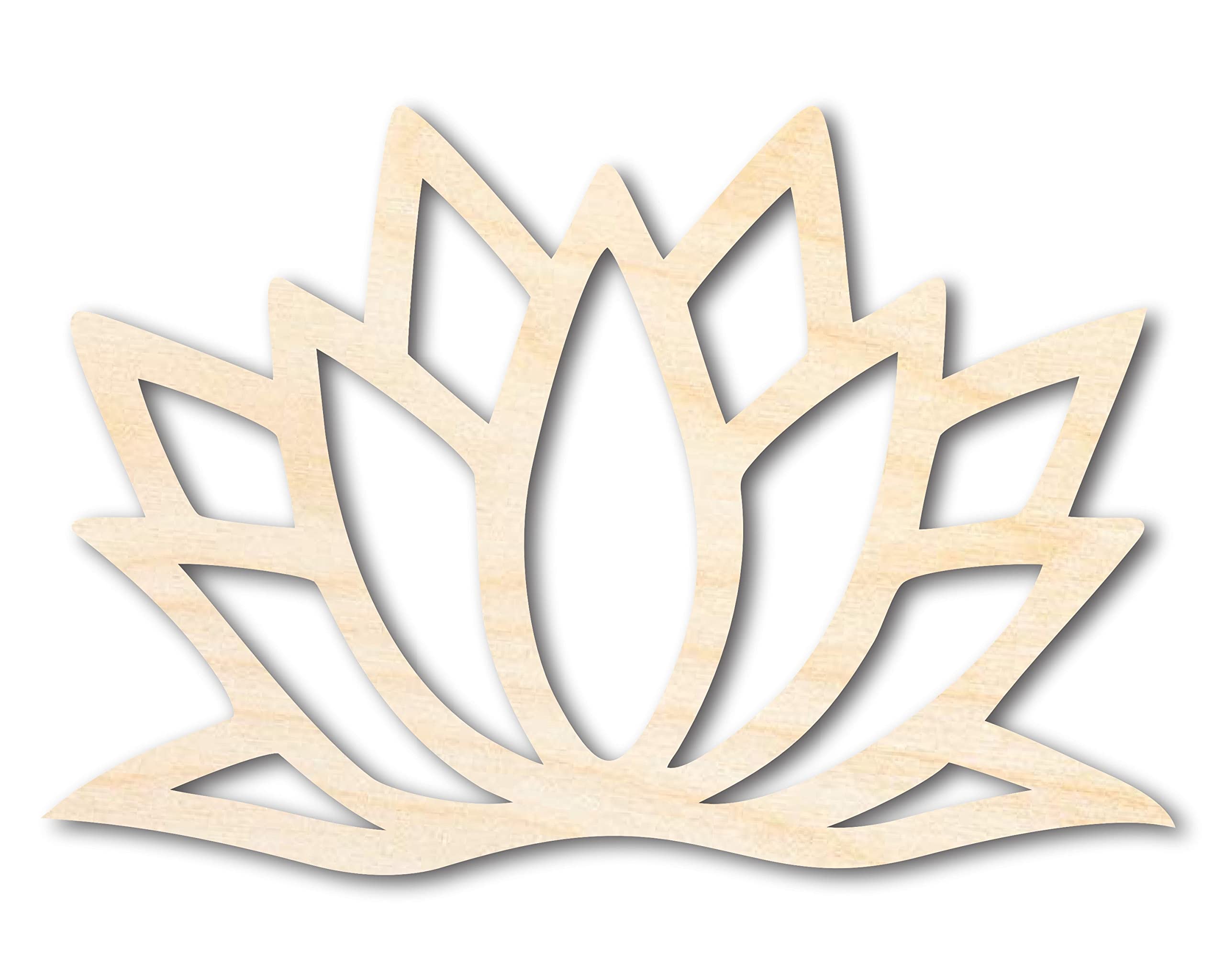 Amazon.com: Unfinished Wood Lotus Flower Shape - Craft - up to 36" 4 ...