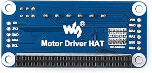 Amazon.com: Waveshare Motor Driver HAT for Raspberry Pi Series Boards, I2C Interface for Mobile ...