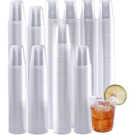 Amazon.com: Clear Plastic Cups - Pack of 200 Bulk, 3 oz Disposable ...