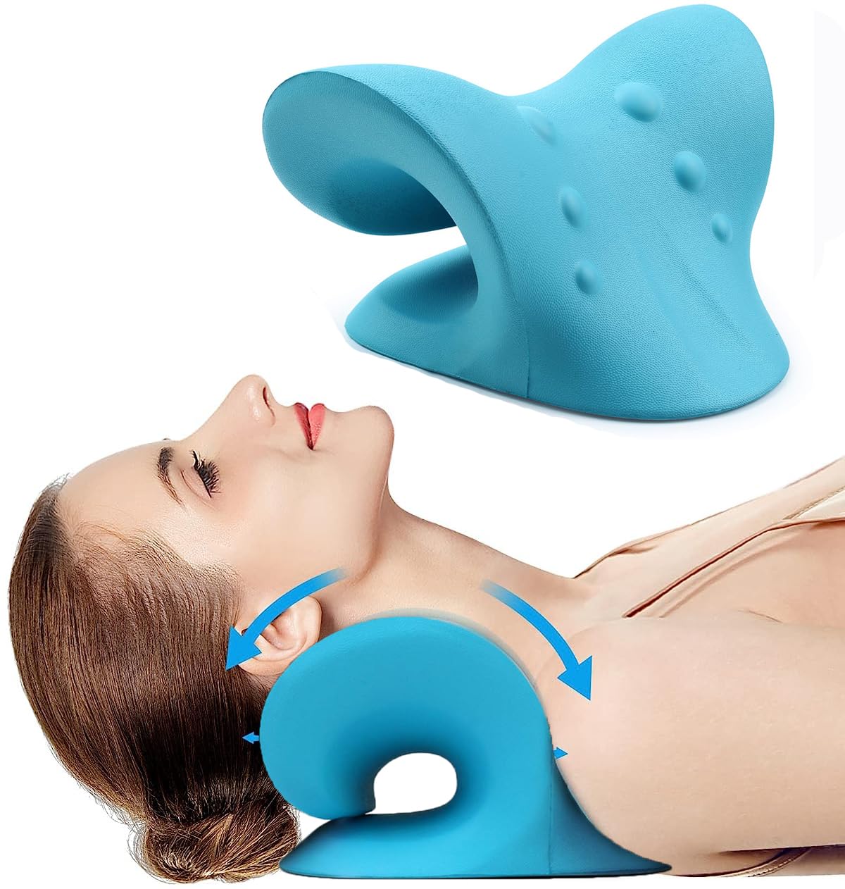 Neck and Shoulder Relaxer, Cervical Traction Device for TMJ Pain Relief and Muscle Relax ...