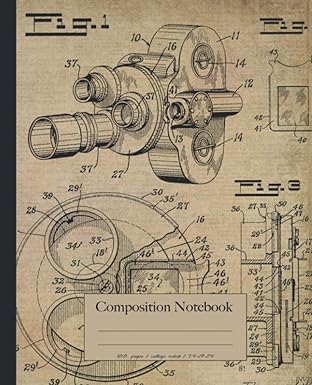 Composition Notebook: Camera composition notebook. Unique old vintage ...