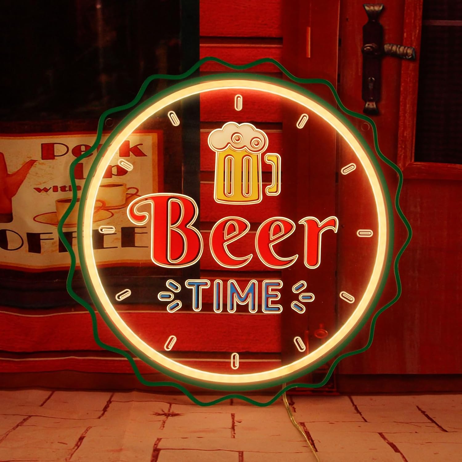 YUNCE Beer Neon Signs, Beer Led Signs for Beer Bar Decor, Light Up for ...
