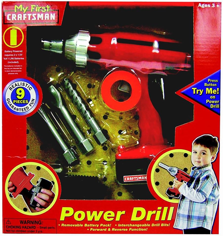 Amazon.com: 5Star-TD My First Craftsman Power Drill : Toys & Games