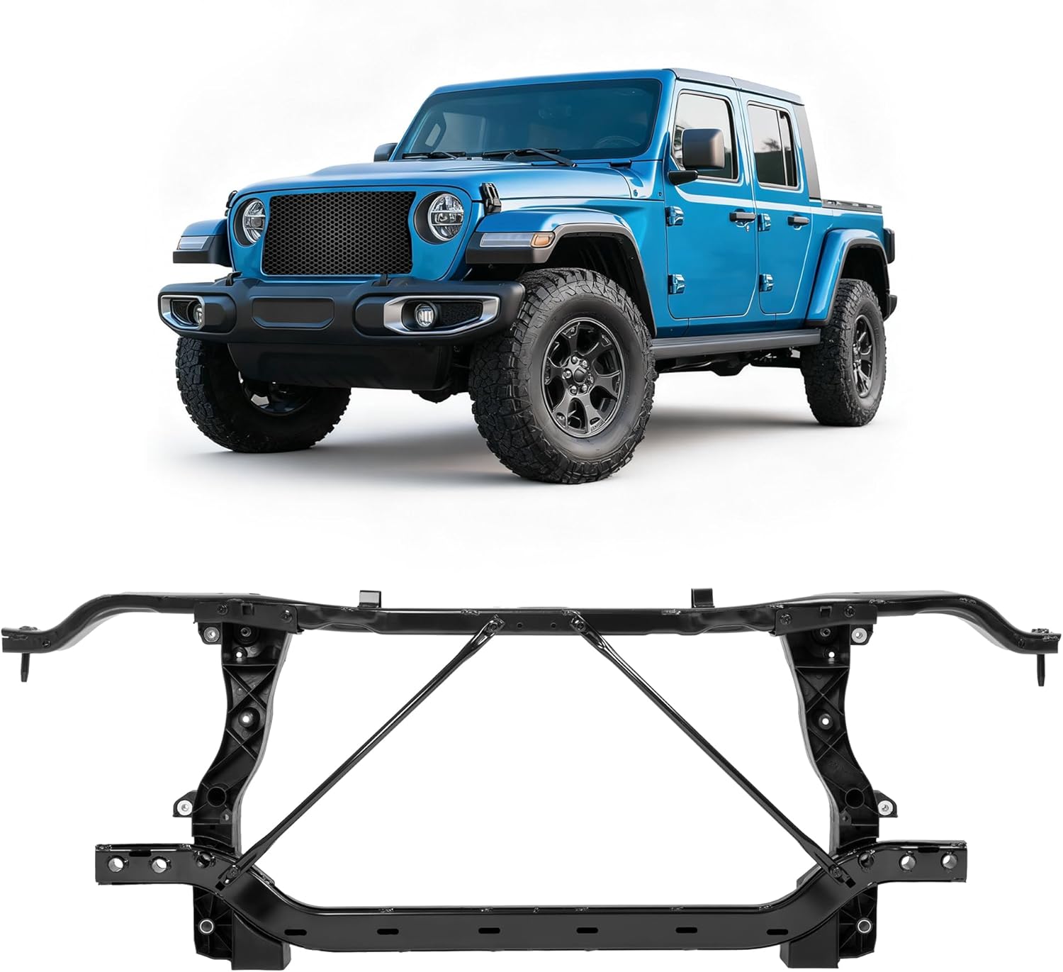 Amazon.com: BALOCEO Radiator Support Compatible with 2018-2025 Jeep ...