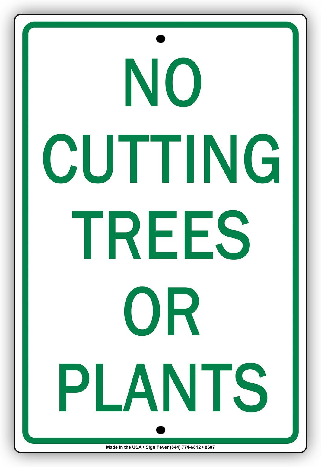 Amazon.com: Do Not Trim Acrylic Yard Sign, Bilingual Plant Signs ...