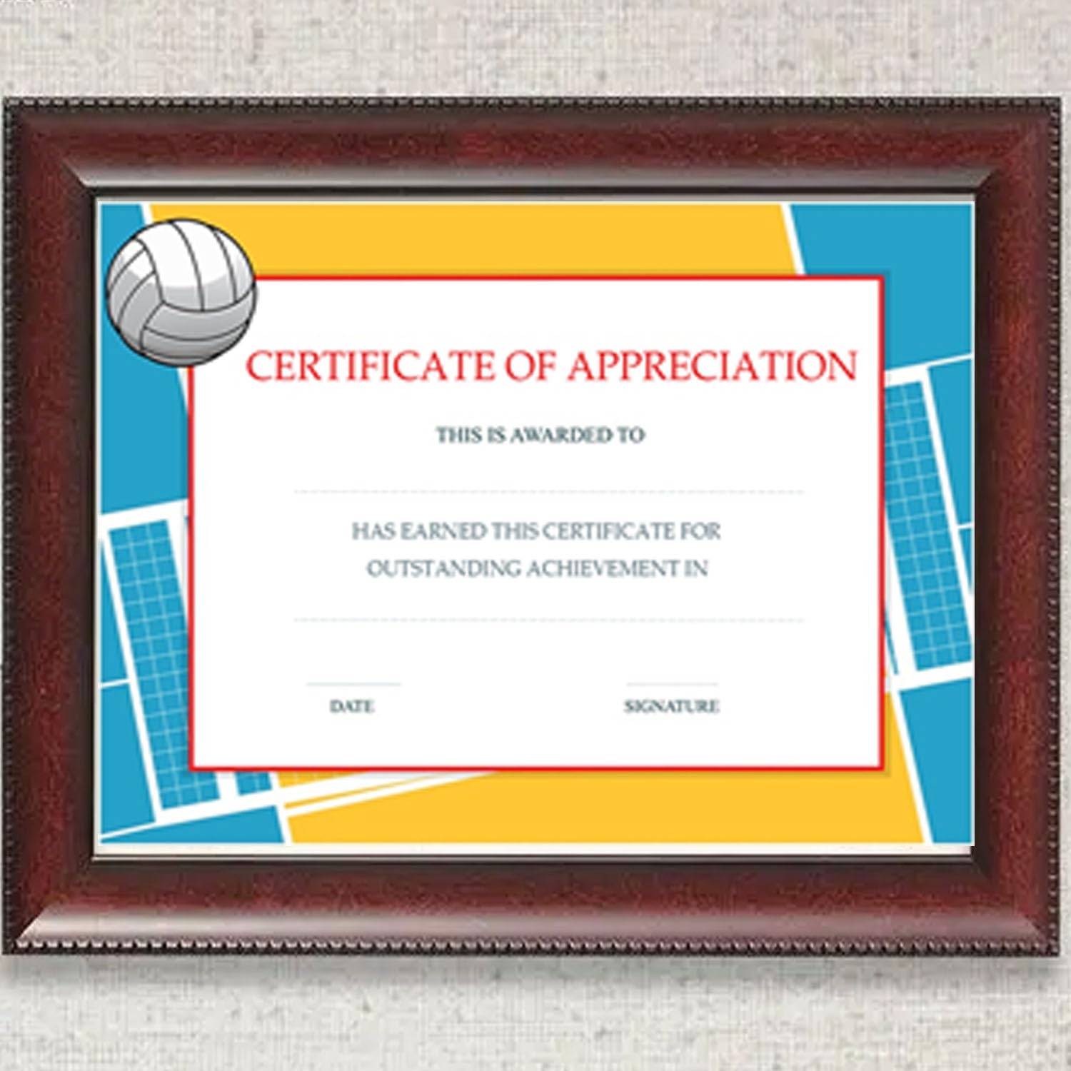 Volleyball Certificate Border Sport Certificate Frame Images Free