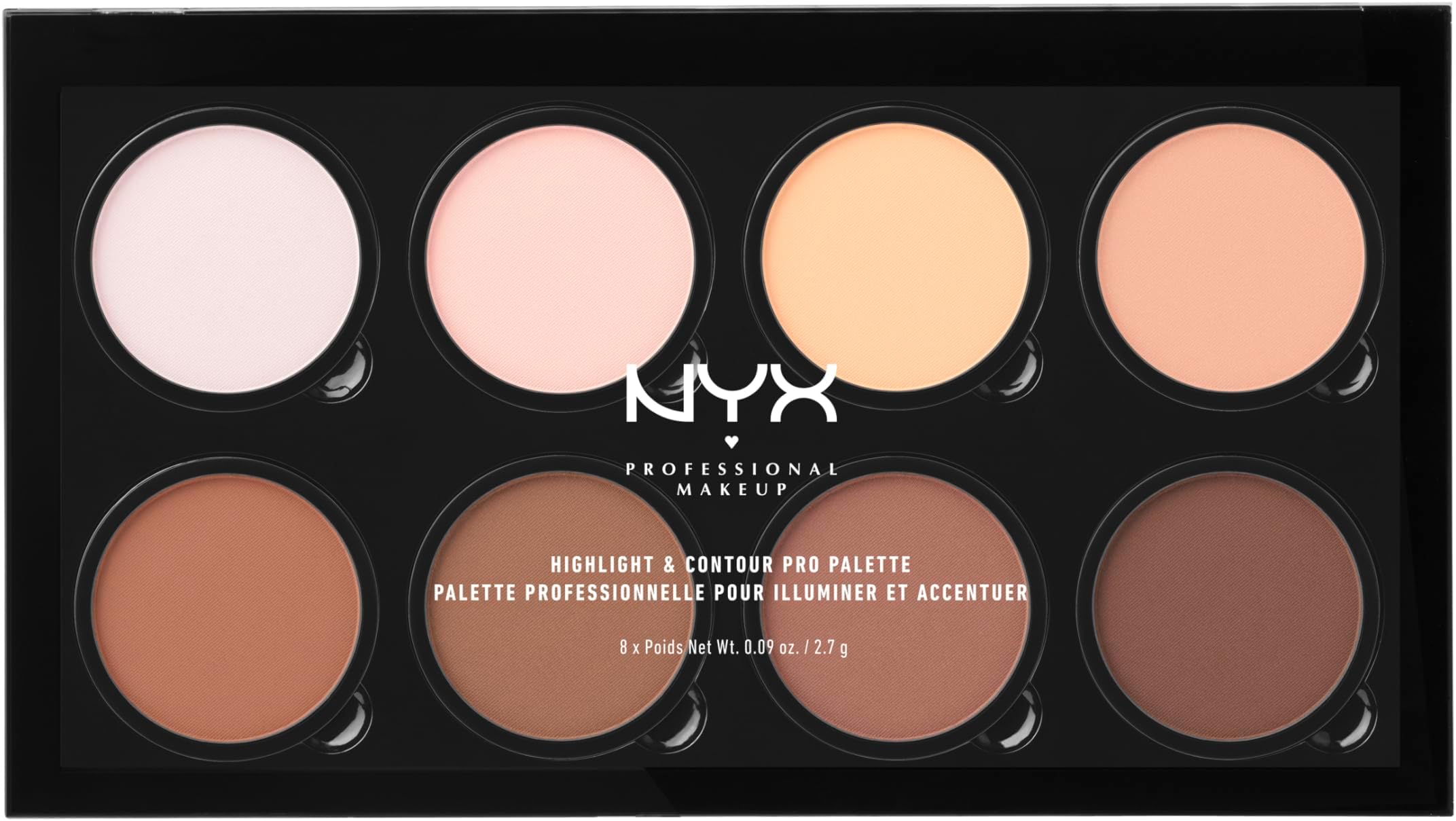 Amazon.com : NYX PROFESSIONAL MAKEUP Highlight & Contour Pro Palette ...