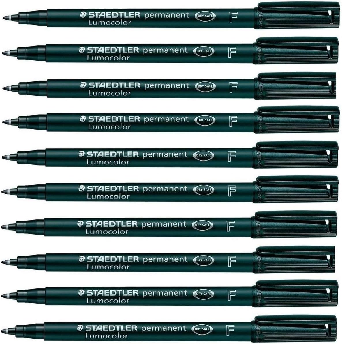 Staedtler Marqueur permanent Lumocolor permanent duo, marqueur à pointe ogive fine et moyenne ...