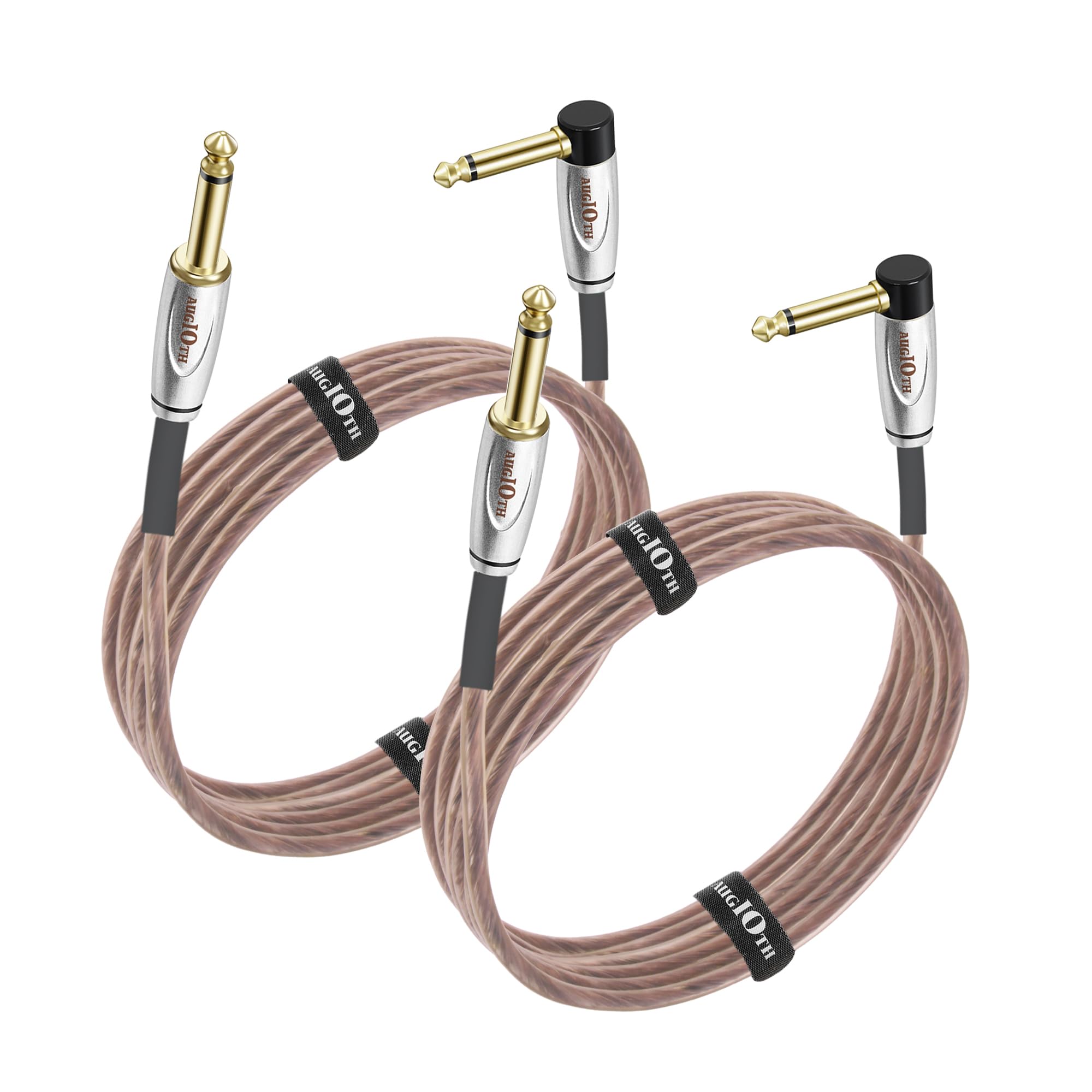 Snapklik.com : Augioth Glow In The Dark Guitar Cable 10 Ft 2 Pack