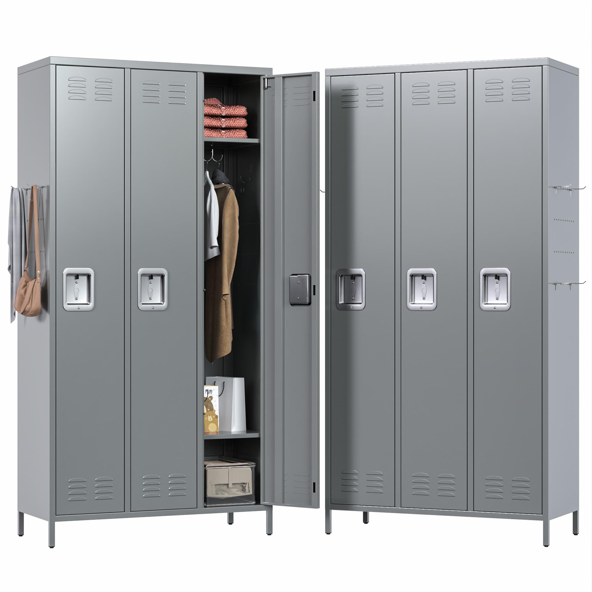 Amazon.com: METALYEYE Metal Storage Lockers for Employees with Lock ...